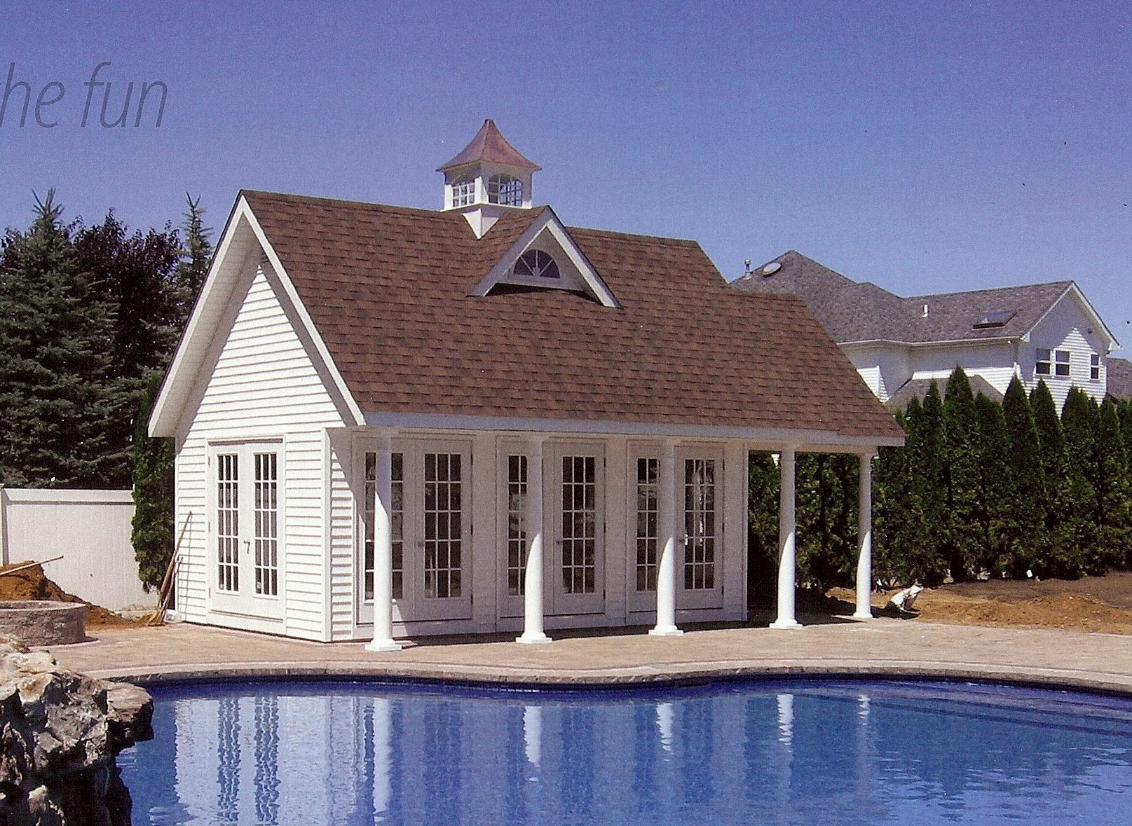 14x24 Custom Pool House | The Shed Place