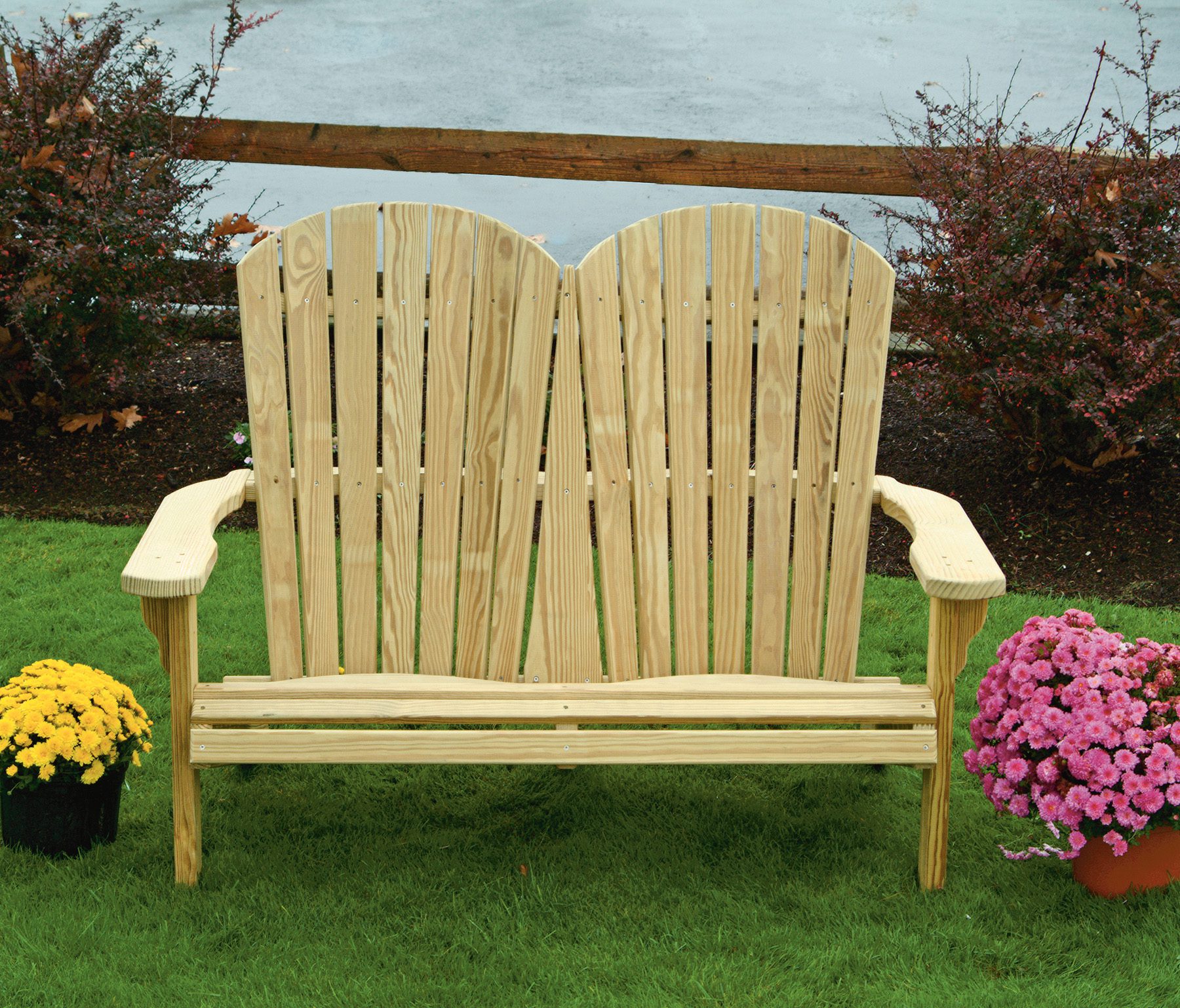 4' Fan Back Bench | The Shed Place